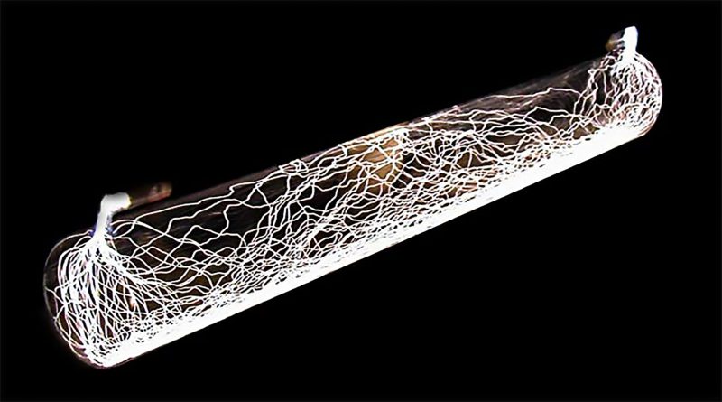 Fast Lightning Tube: Illuminated Plasma within Glass